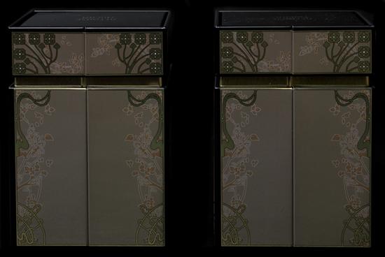 Alphonse Mucha set of 2 Tea boxes : Seasons
