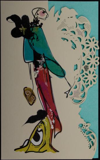 Christian Lacroix notecard box : Haute Couture