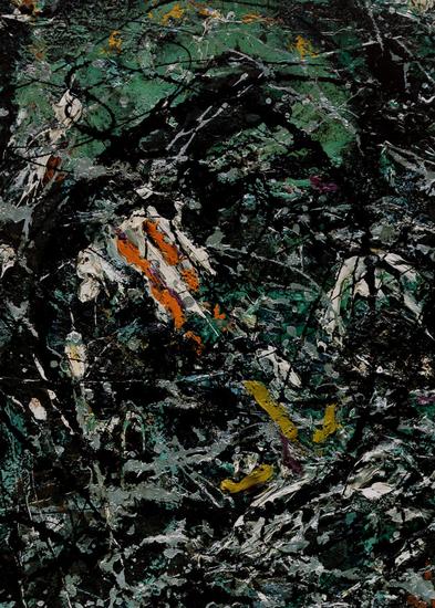 Jackson Pollock Note card sleeve of 10 double fold cards