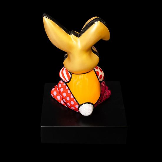 Figurine Romero Britto : Orange Rabbit