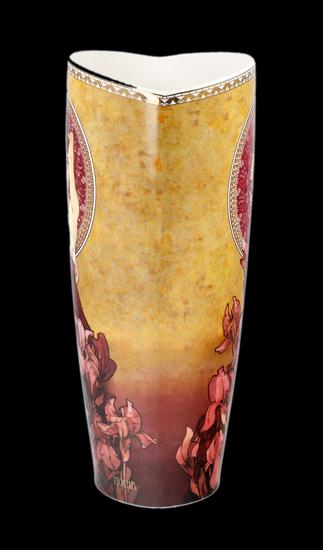Alfonse Mucha : porcelain vase : Amethyst