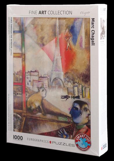 Puzzle d'Art 1000 pièces Marc Chagall : Paris par la fenêtre, 1913