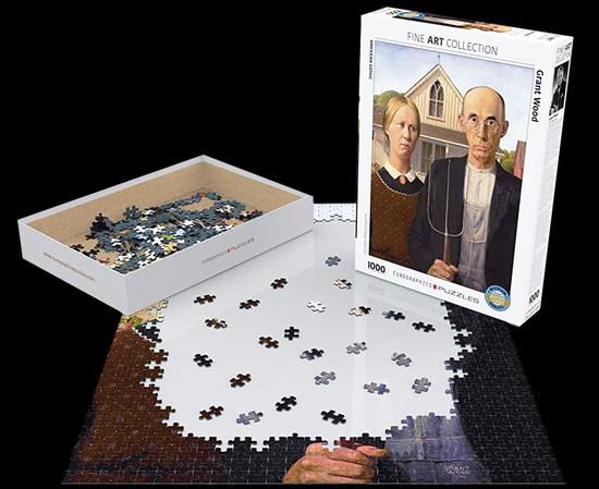 Puzzle d'Art 1000 pièces Grant Wood : American Gothic